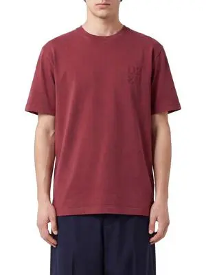Dsquared2 Cotton T-shirt With Padded Shoulders And Crew Neck Wine