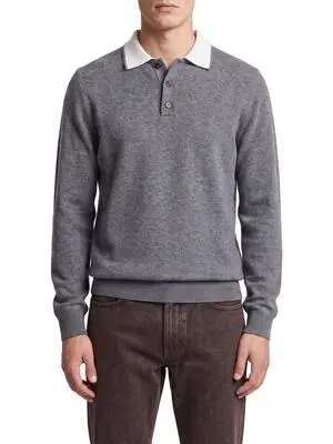 Eleventy Polo Shirt Men Grey