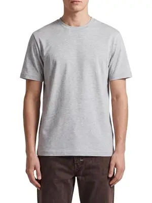 Eleventy Basic Design Short-sleeve Cotton Crew-neck T-shirt Grey