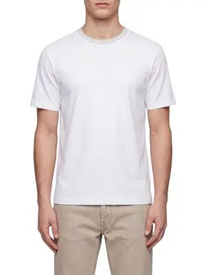 Eleventy Basic Design Short-sleeve Cotton Crew-neck T-shirt White