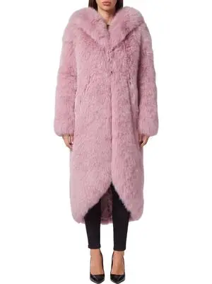 Philipp Plein Fur Coat - Fuchsia