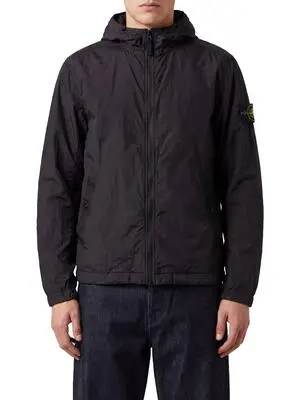 Stone Island Crinkle Reps Ny Hooded Jacket - Black