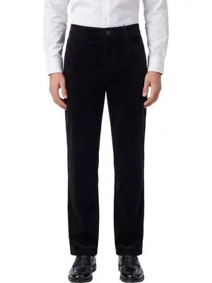 JIL SANDER Wide-leg Cotton Corduroy Trousers - Black