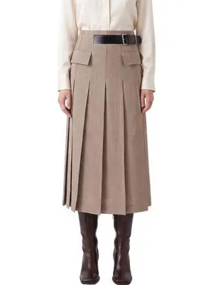 SEMICOUTURE Skirt - Brown