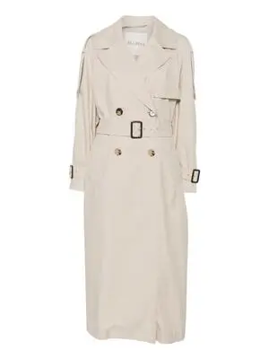 Max Mara Water-repellent Cotton Twill Trench Coat - Beige