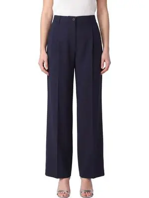 A.p.c. Ginny High-waisted Wide-leg Virgin Wool-blend Trousers - Blue