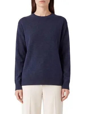 PAROSH P.a.r.o.s.h. Cashmere Crewneck Jumper With Dropped Shoulders - Grey