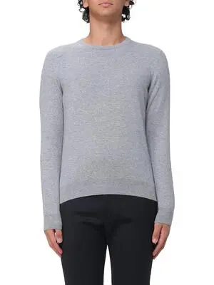 Malo Malo Pure Cashmere Crewneck Jumper With Ribbed Trims Grey