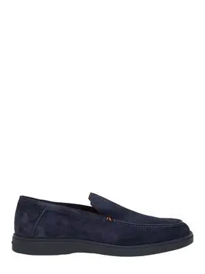 Santoni Santoni Suede Slip-On Loafers Blue