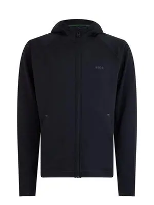 BOSS Hooded Zip-up Sweatshirt - Black