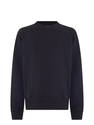 BOSS Cotton Sweatshirt With Embroidered Logo - Black