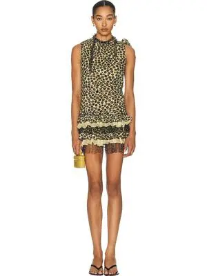 SIEDRES Floriana Velvet Mini Dress - Multi