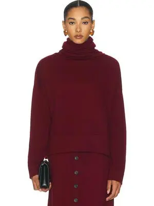 Altuzarra Lester Convertible Balaclava Sweater - Grenache