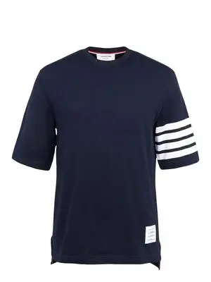 Thom Browne Short Sleeve T-shirt - Navy