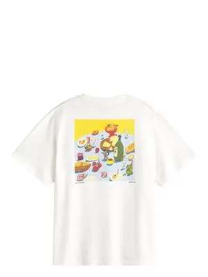 THINKING MU Costumbres Aaron T-shirt - White