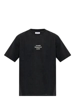 Vetements I Am Naked Under My Clothes Regular Fit T-shirt - Washed Black