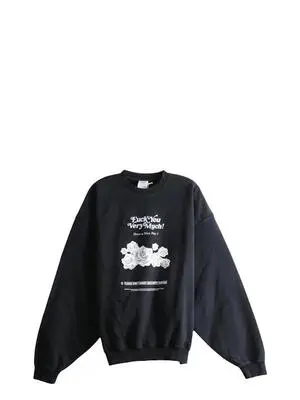Vetements Fu Very Much Sweatshirt - Washed Black