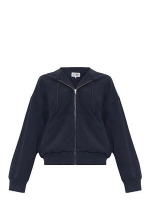 MAISON MARGIELA Zip-up Sweat Jacket - Blue Navy