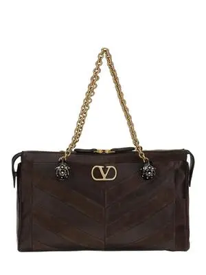 Valentino Garavani Valentino Garavani Medium Panthea Shoulder Bag Brown