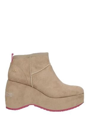 FORNARINA Ankle Boots In Textile Fibers - Beige