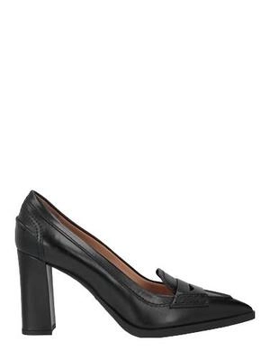Santoni Loafers Size Leather - Black