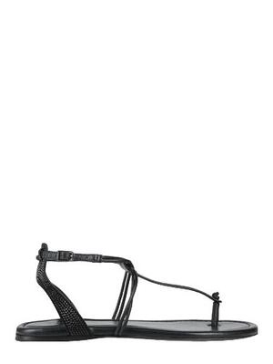 Zadig&Voltaire Thong Sandal Size Goat Skin - Black