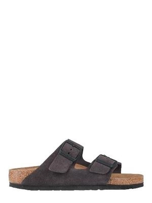 BIRKENSTOCK Suede Sandals With Buckle Fastening - Grey
