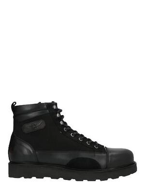 AERONAUTICA MILITARE Ankle Boots Size Leather, Textile Fibers - Black