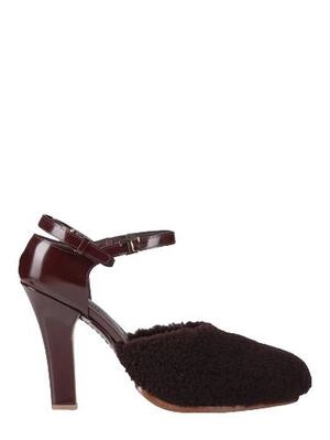 TOD'S Glossed-leather Pumps - Brown