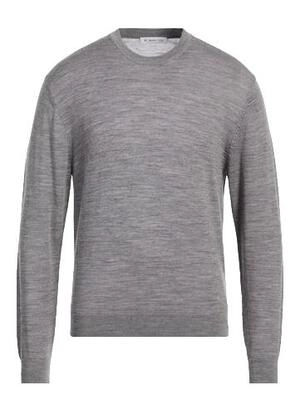 MANUEL RITZ Wool Fine Knit Crewneck Sweater - Grey