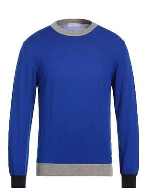 MANUEL RITZ Sweater Bright Size Virgin Wool, Acrylic - Blue