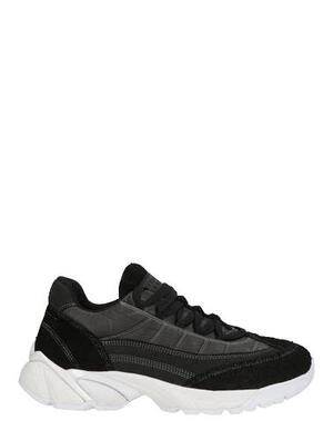 MAISON MARGIELA Sneakers Size Leather, Textile Fibers - Black