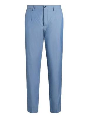 Dolce & Gabbana DOLCE & GABBANA Virgin Wool Silk Tailored Pants Blue