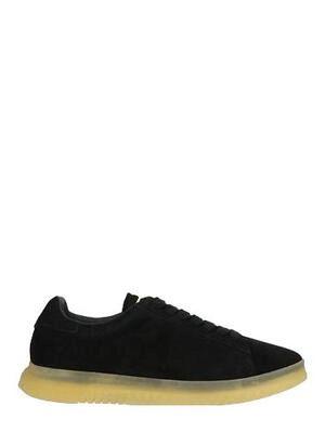 Emporio Armani EMPORIO ARMANI Suede Low-Top Sneakers Black