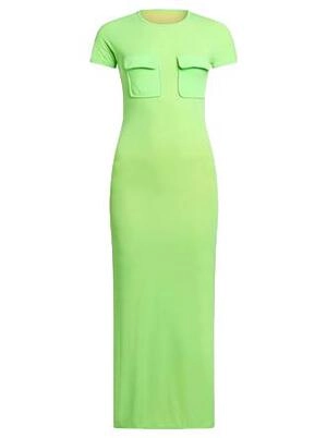 Sunnei Maxi Dress With Short Sleeves And Crewneck - Green