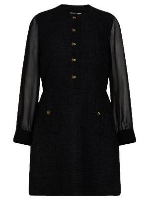 Sandro Mini Dress Size Polyester - Black