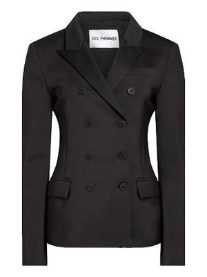 DES_PHEMMES Blazer Size Polyester, Elastane - Black