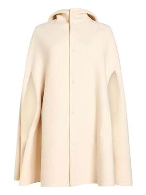 Fabiana Filippi Virgin Wool Cape - White