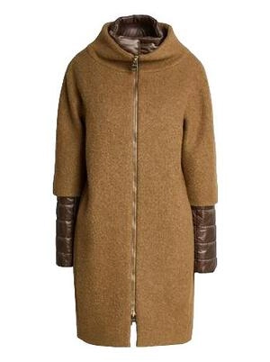 Herno Virgin Wool, Viscose, Polyamide, And Mohair Wool Single-breasted Coat - Camel