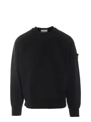 Stone Island Logo Sweatshirt - Black