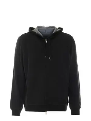 Brunello Cucinelli Zip Up Hoodie - Black