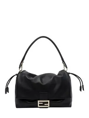 Fendi Baguette Soft Large Handbag - Black
