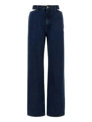 JIL SANDER 140 Treated Wide-leg Jeans - Blue