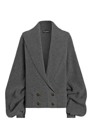 Dolce & Gabbana DOLCE & GABBANA Shawl-Collar Cardigan Gray