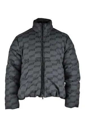 Balenciaga Balenciaga Quilted Monogram Down Jacket Gray