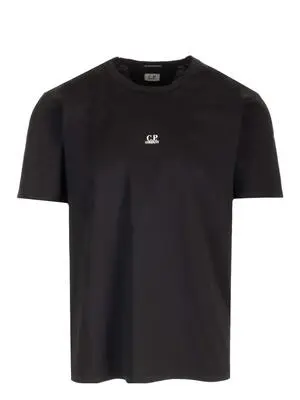 C.P. COMPANY Logo Printed Crewneck T-shirt - Black