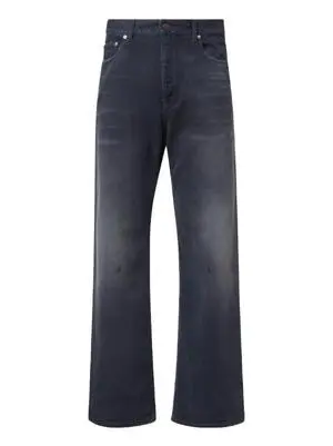 Balenciaga Faded Straight Leg Jeans - Black