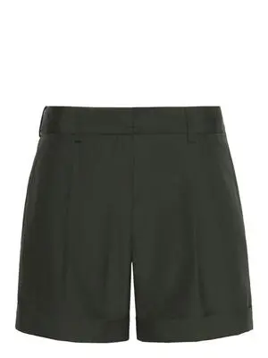 MAX MARA Max Mara "Ubino" Pleated Front Cuffed Hem Shorts