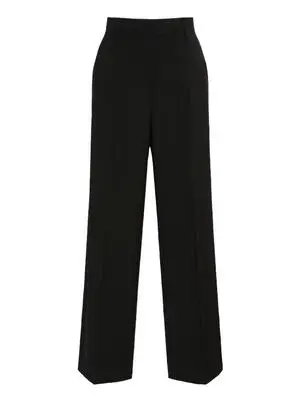 Max Mara Visivo Pressed-crease Wide-leg Trousers - Black