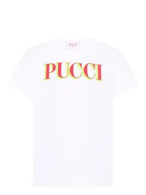 Emilio Pucci Short-sleeved Crewneck T-shirt - White